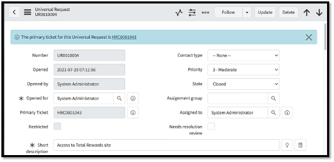 Using Universal Request to drive a more unified se... - ServiceNow ...