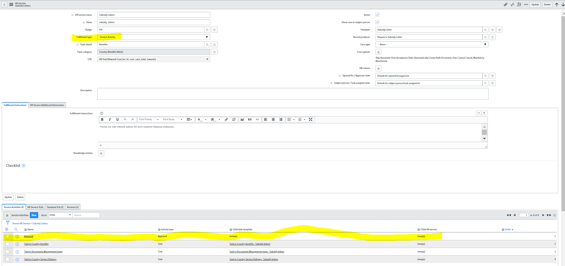 Solved: Adding an approval for HR case management setup wi ...