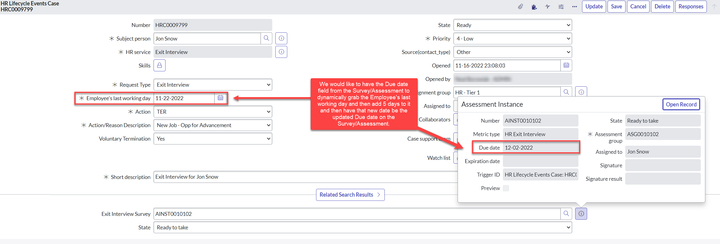Solved: How to set Due Date on Survey from a field on the ... - Page 2 ...