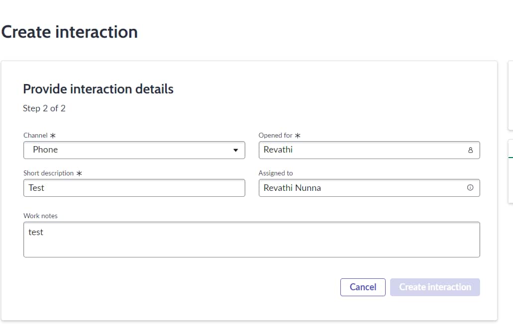 Create Interaction button is Greyed out - ServiceNow Community