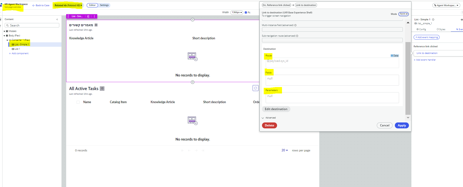 new contextual side panel showing a simple list of... - ServiceNow ...