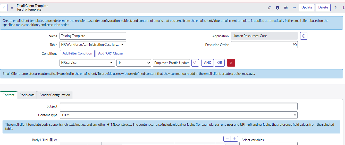How to hide visibility of one particular Email Cli... - ServiceNow ...