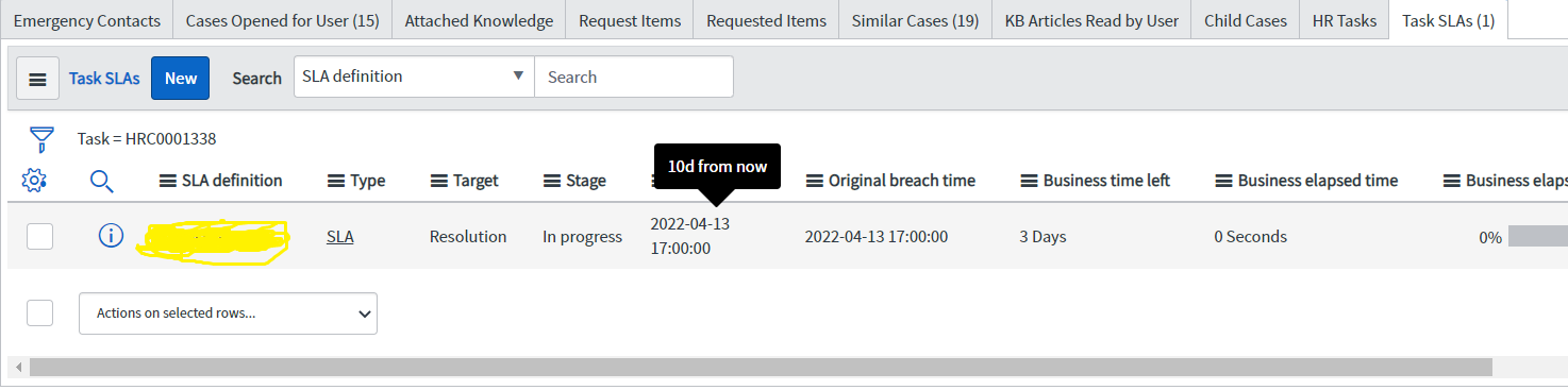 Solved: SLA Breach Time doesn't show the correct time. - ServiceNow ...
