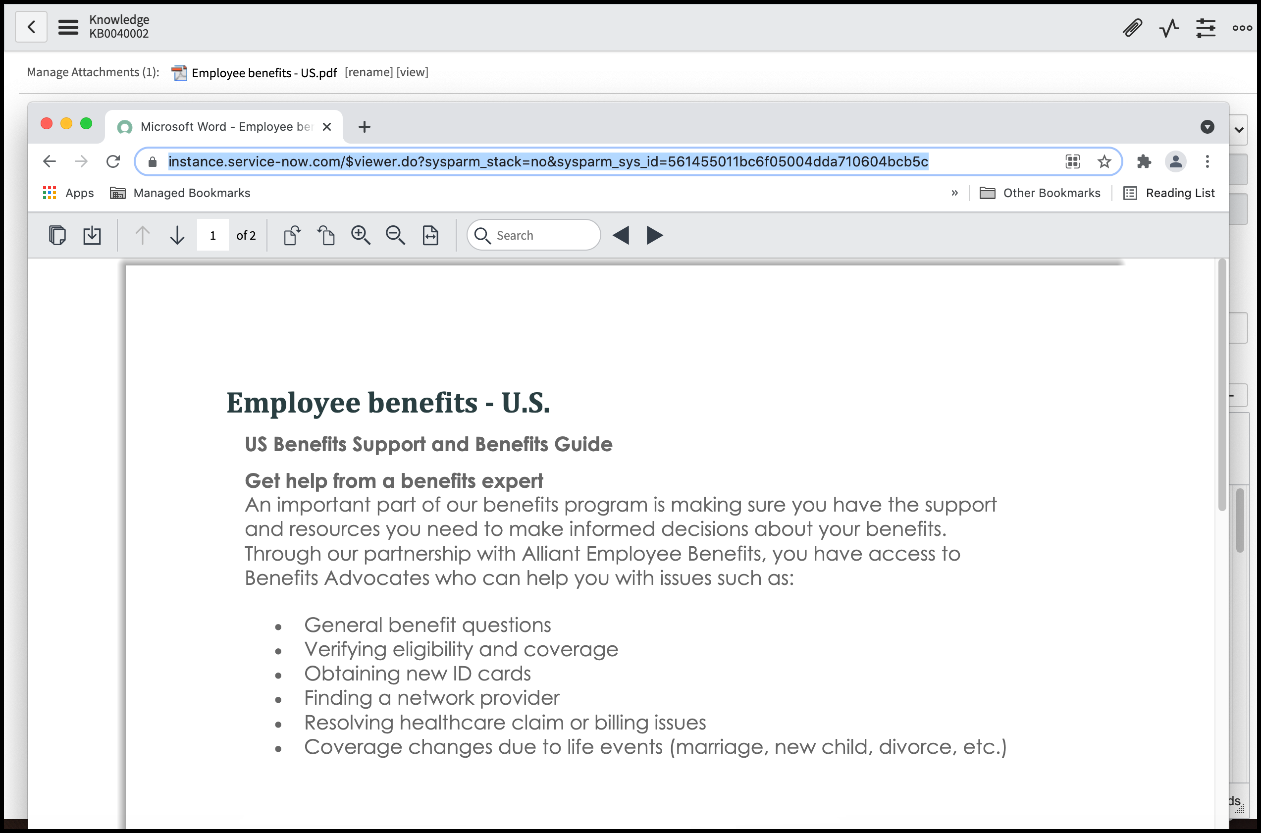 Open attachments on knowledge articles in a new ta... - ServiceNow ...