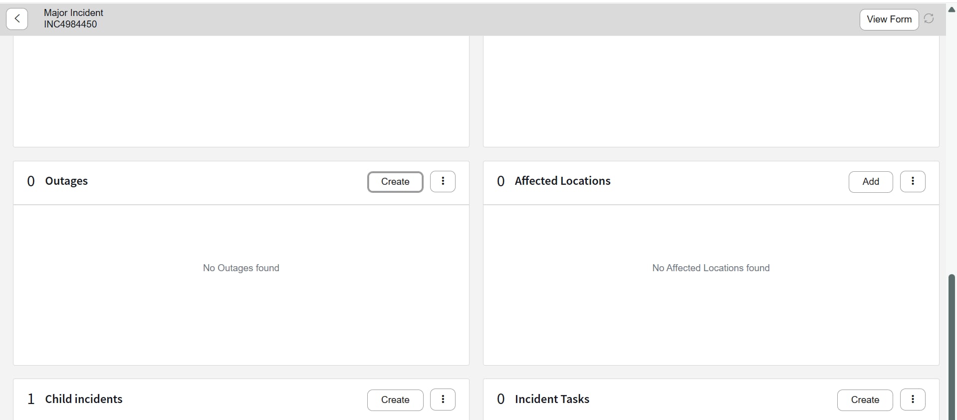 Update "Outage" Related List in Major Incident Wor... - ServiceNow ...