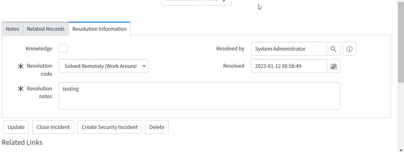 Solved: Adding a cause code upon Incident resolution - ServiceNow Community