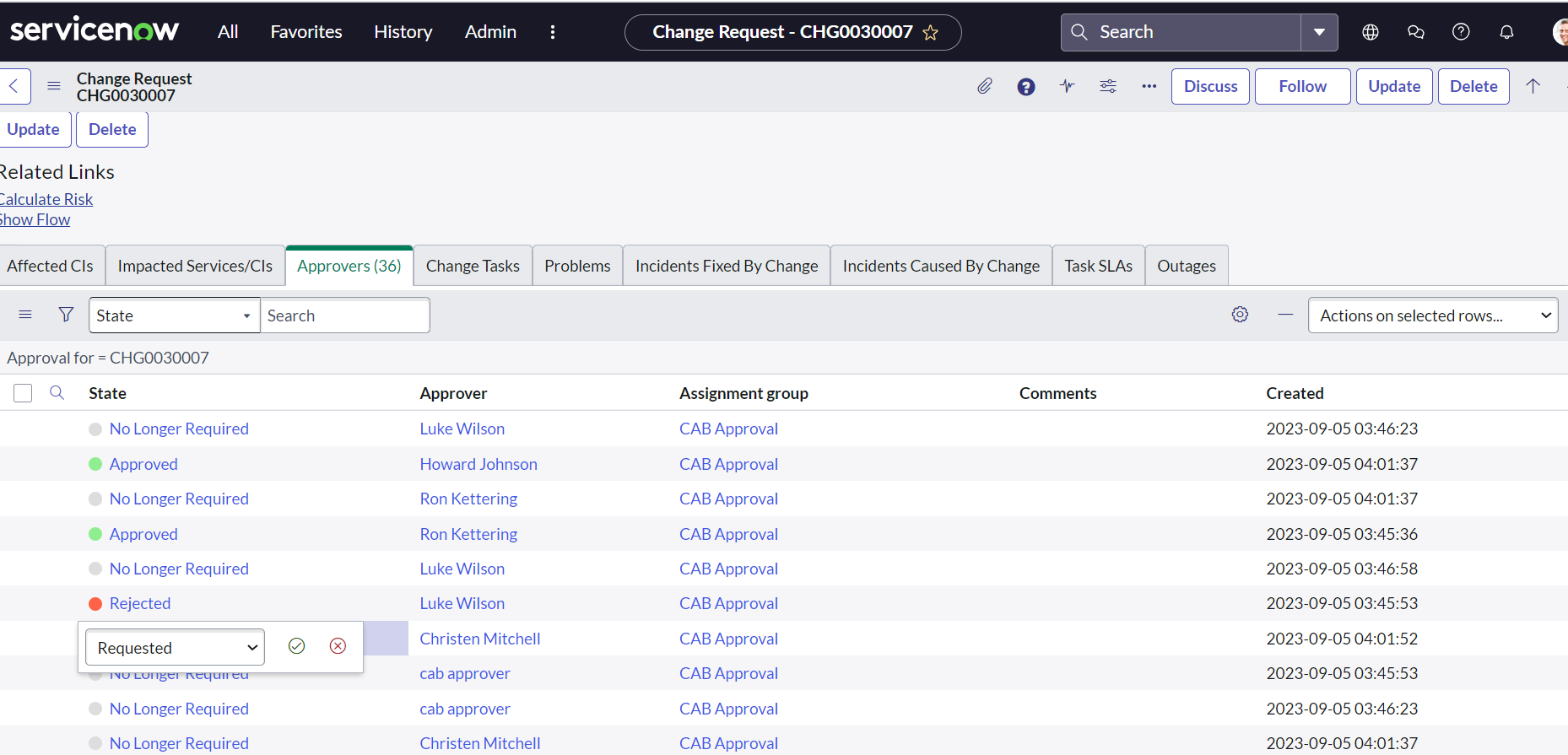 How to hide field choices on related choice - ServiceNow Community