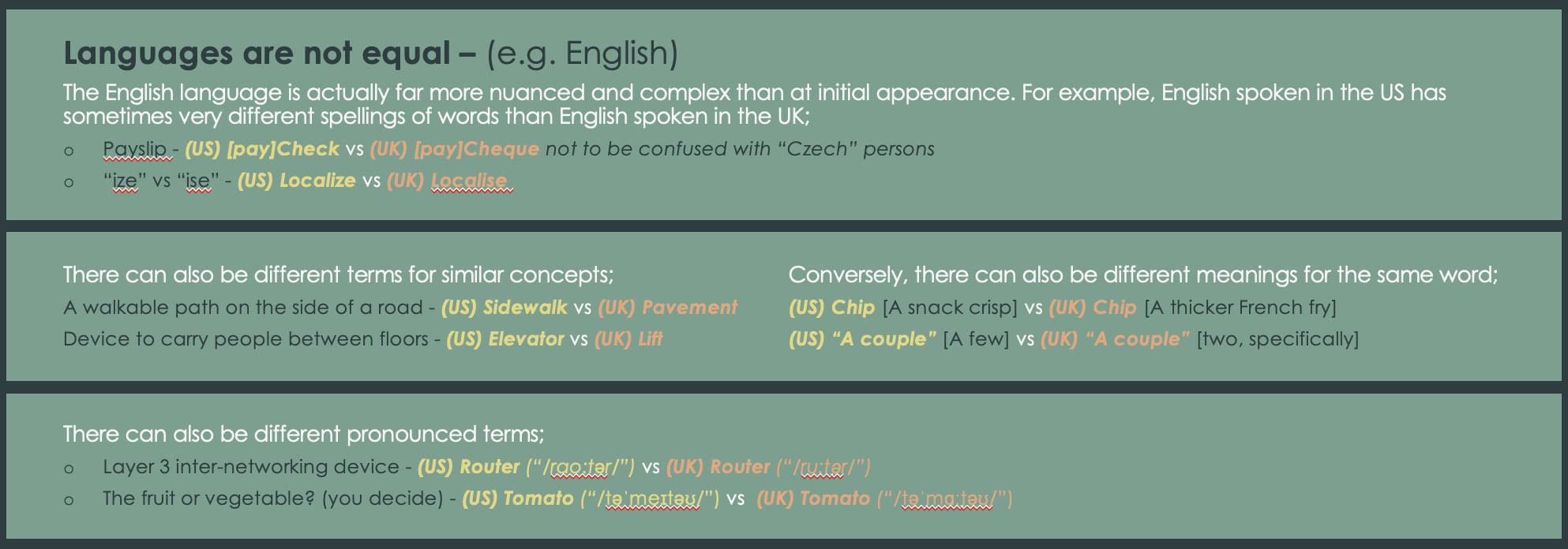 In Platform Language Support Guide