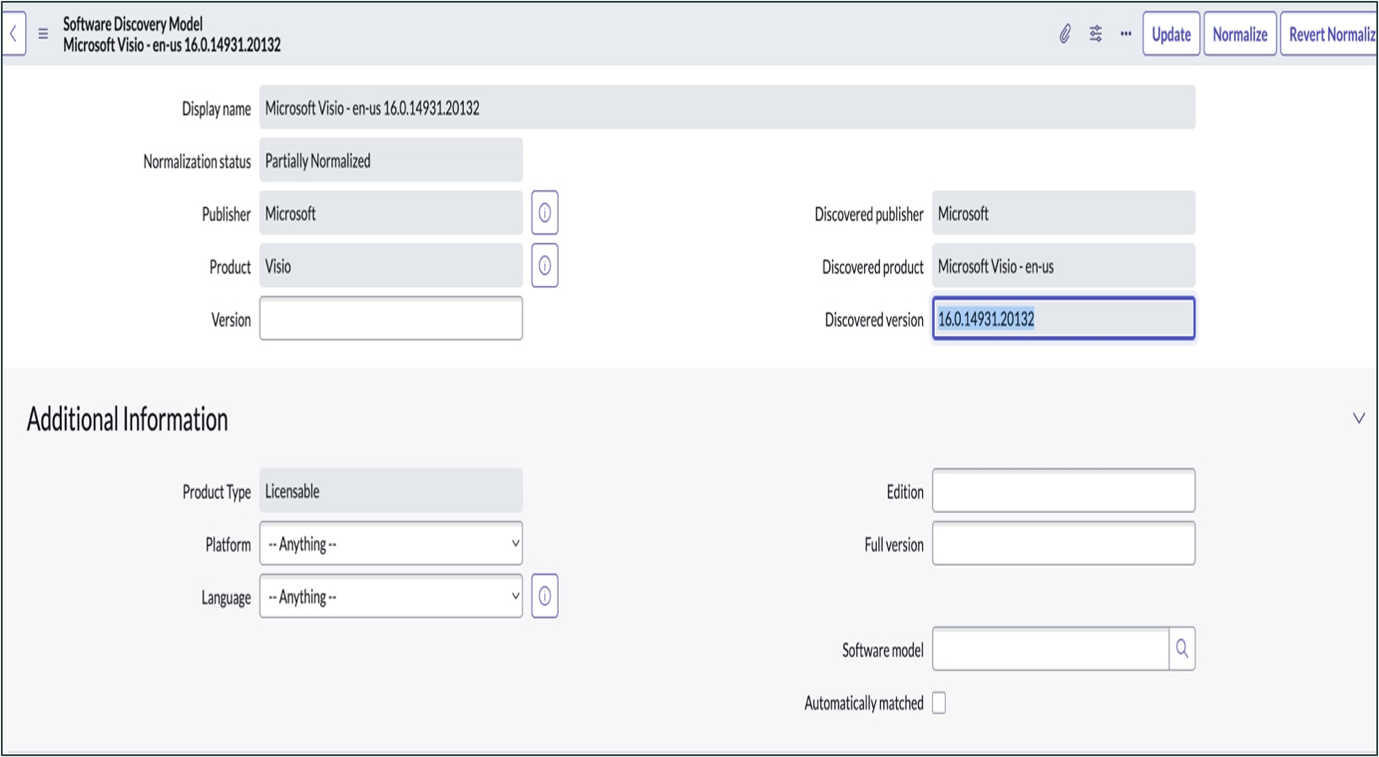 Microsoft Visio Licensing on ServiceNow SAM - ServiceNow Community