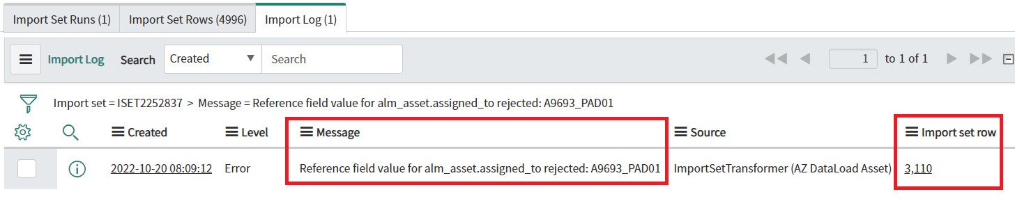 Import set -> Import set row (empty) - ServiceNow Community