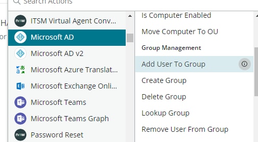 Add User to AD group through Microsoft AD Sopke - ServiceNow Community