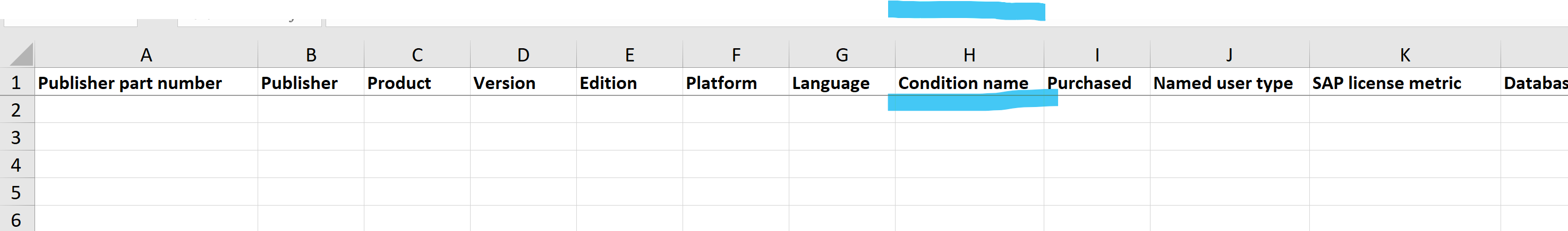 Software Entitlement Import Template - CONDITION F... - ServiceNow ...