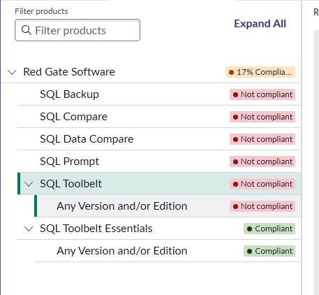 Red Gate Toolbelt Software Compliance - ServiceNow Community