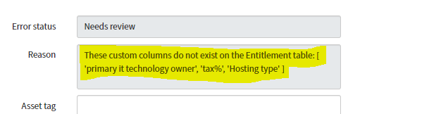 Software Entitlement Import Template Additional Fi... - ServiceNow ...