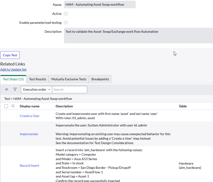 Solved: Integration with HAM: Asset action and Swapped CI ...