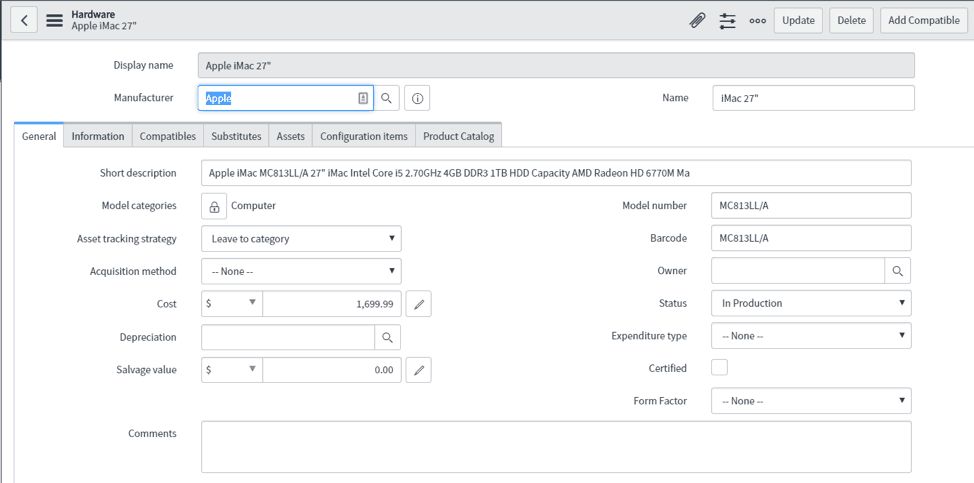 Hardware Asset management - ServiceNow Community