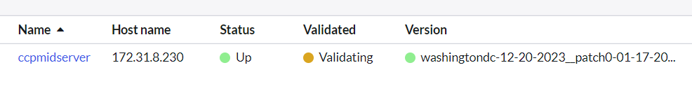 Mid server stuck with validating state - ServiceNow Community