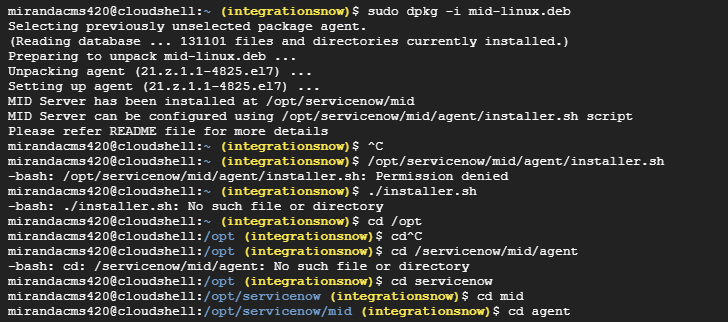 Solved: Linux MID Server installation - directory /opt/ser ...