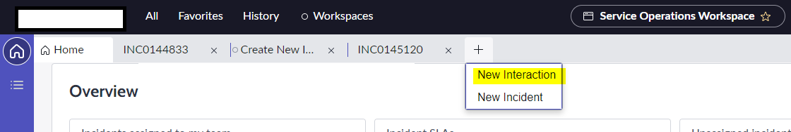 Solved: How to hide 'New Interaction'? - ServiceNow Community