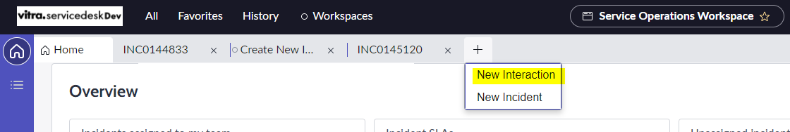 Solved: How to hide 'New Interaction'? - ServiceNow Community