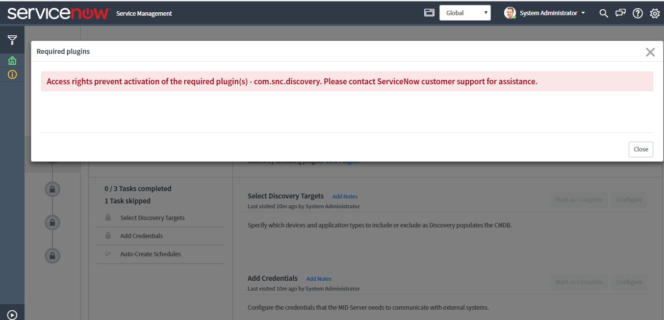 How can i activate plugin to do the Guided ITOM ? - ServiceNow Community