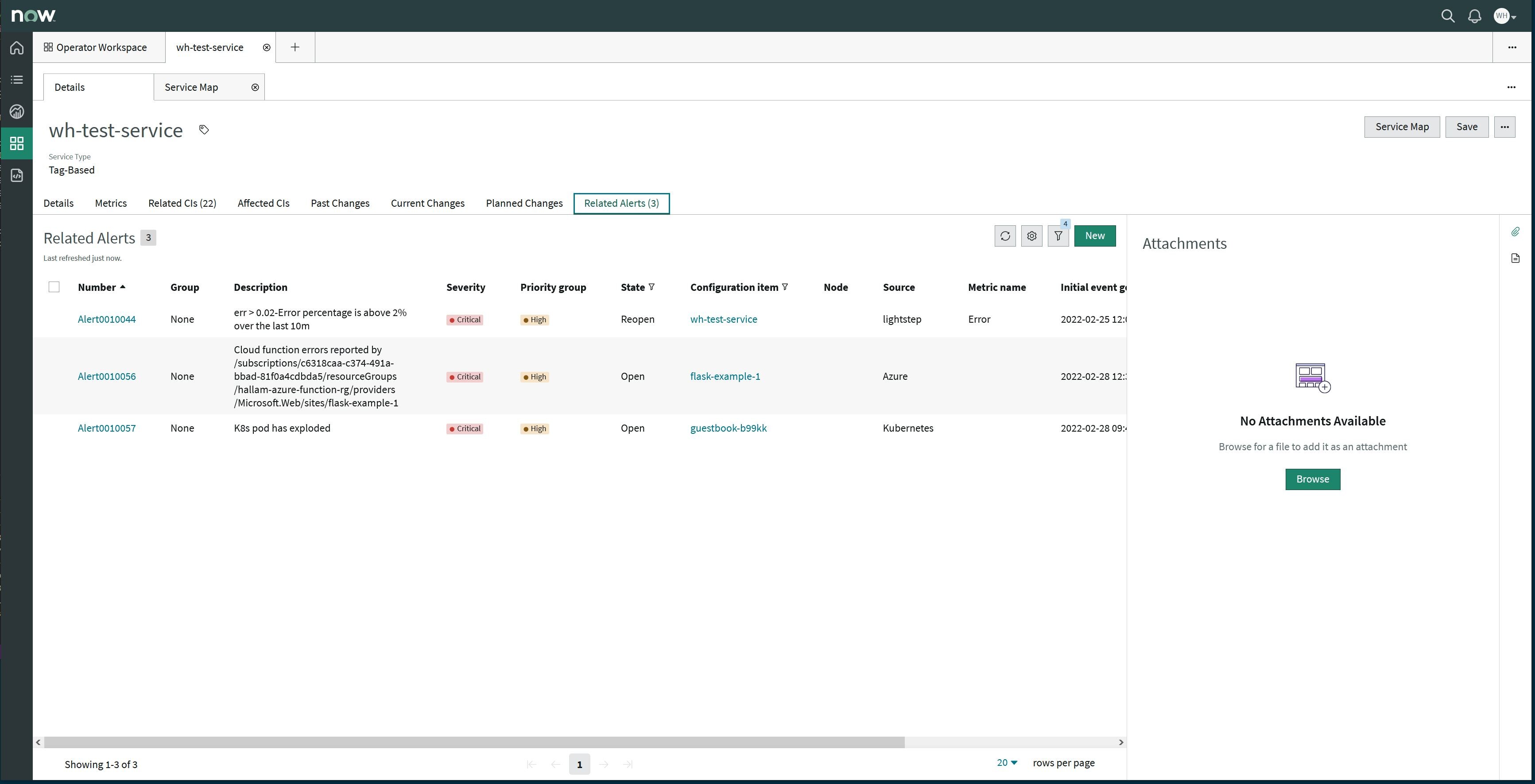 Sending Lightstep Events to ServiceNow - ServiceNow Community