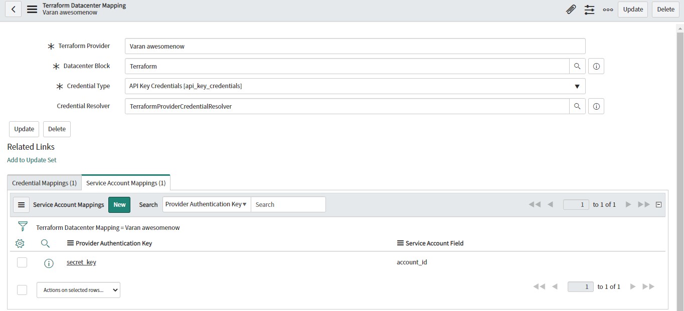 TerraForm ServiceNow Integration - ServiceNow Community