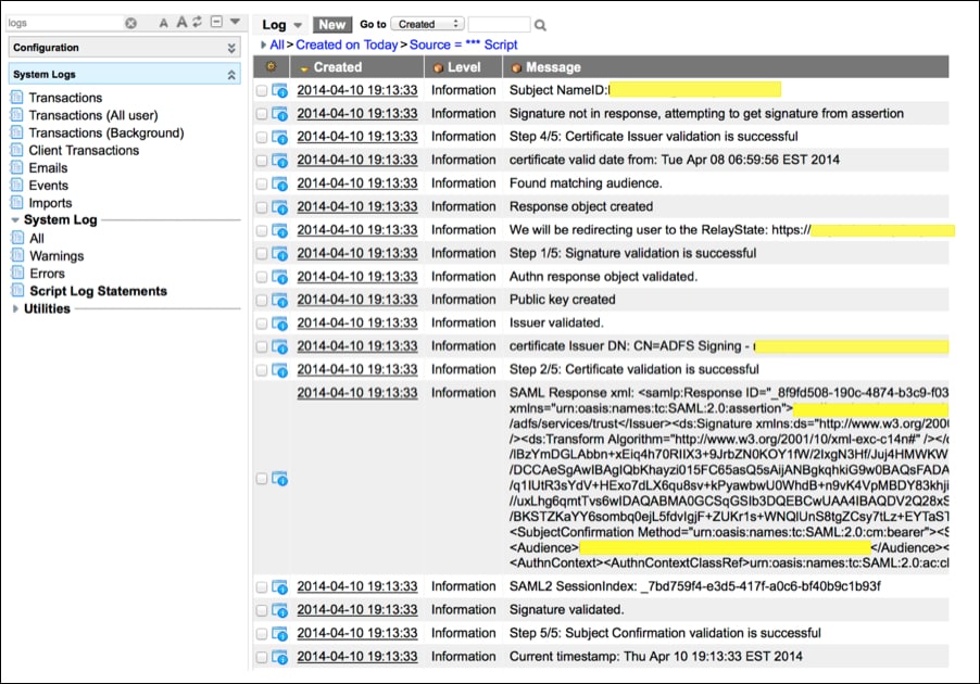 Debugging SAML in ServiceNow and ADFS 2.0 - ServiceNow Community