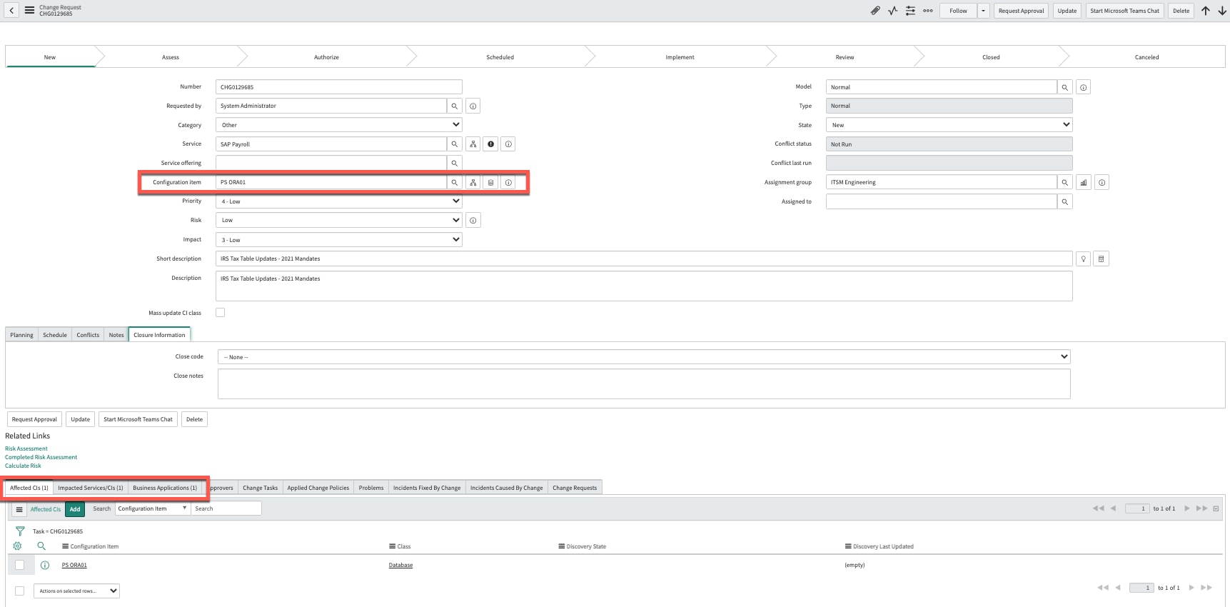 Automated Change Impact Assessments - ServiceNow Community