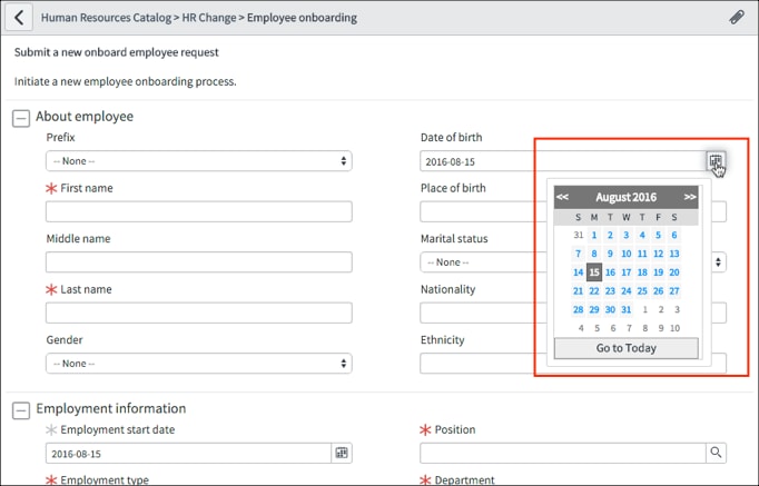 Calendar widget appearing at top of screen instead... - ServiceNow Community