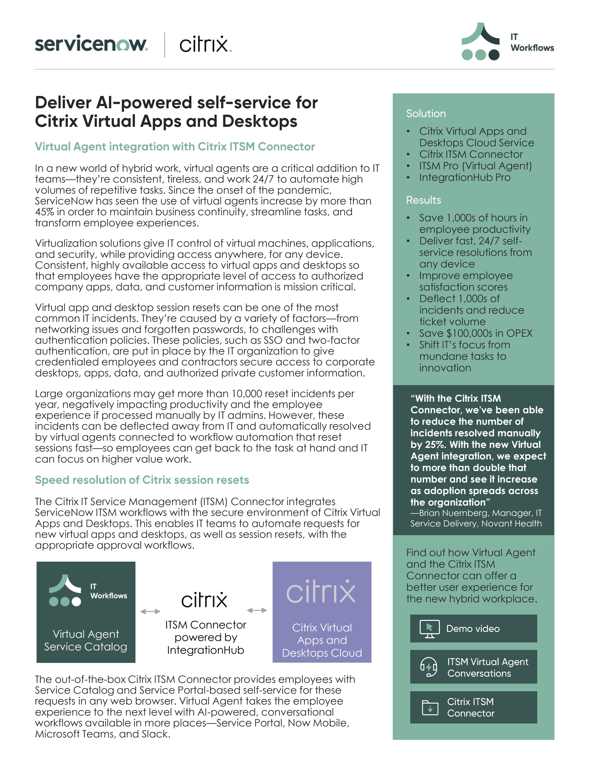Automate Citrix session resets with new Virtual Ag... - ServiceNow ...
