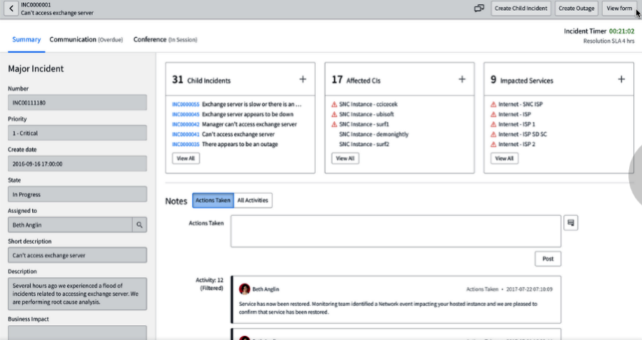 The Power of Major Incident Management - Part 1, A... - ServiceNow ...