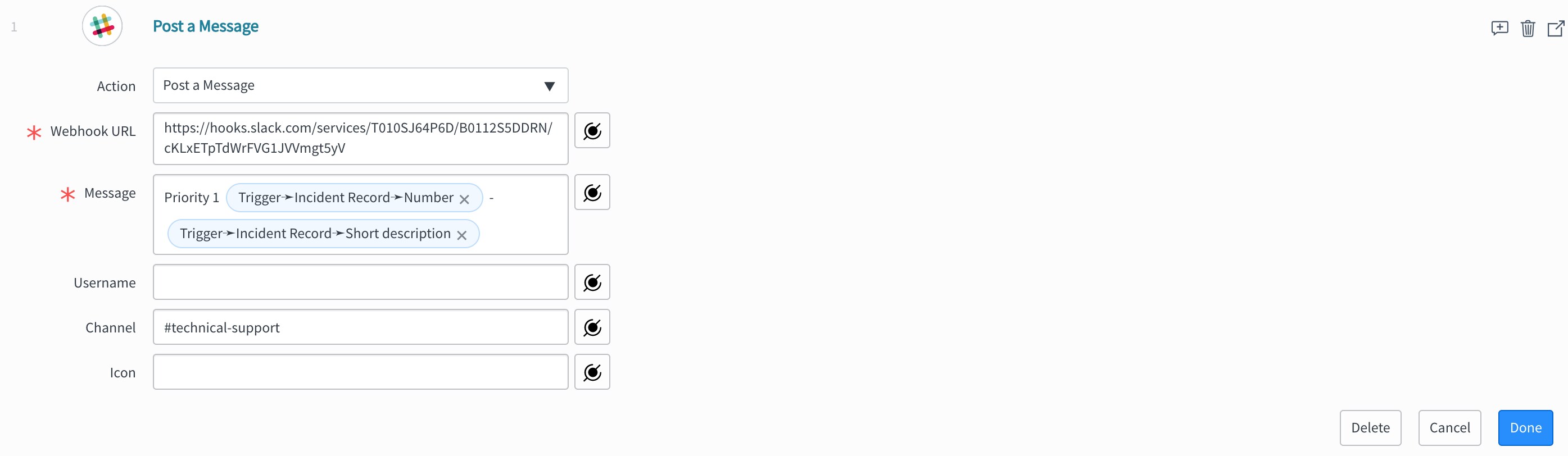 ServiceNow Slack Integration - Post a message in s... - ServiceNow ...