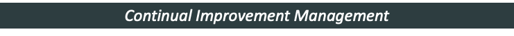 Continual Improvement Management (CIM) - ServiceNow Community