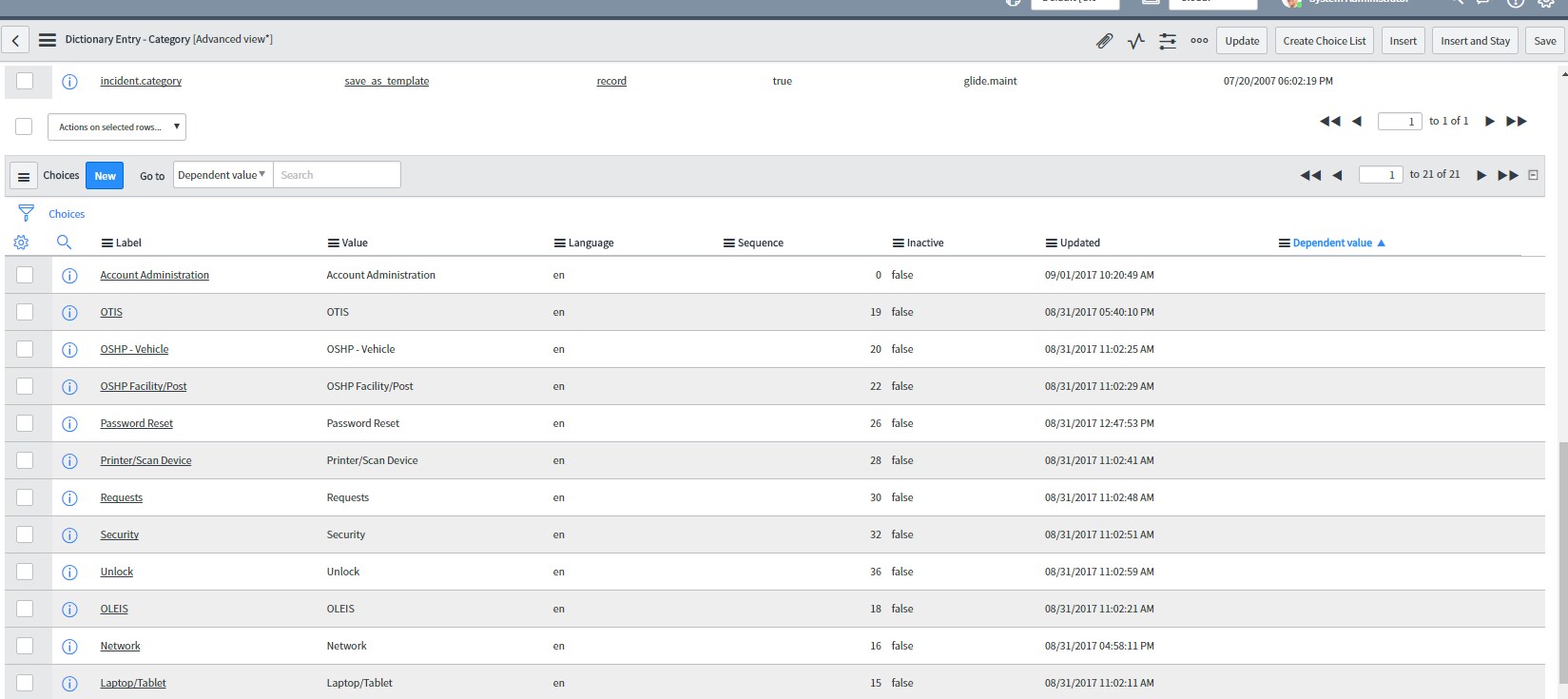 Solved: When I select a category in the incident form than ...