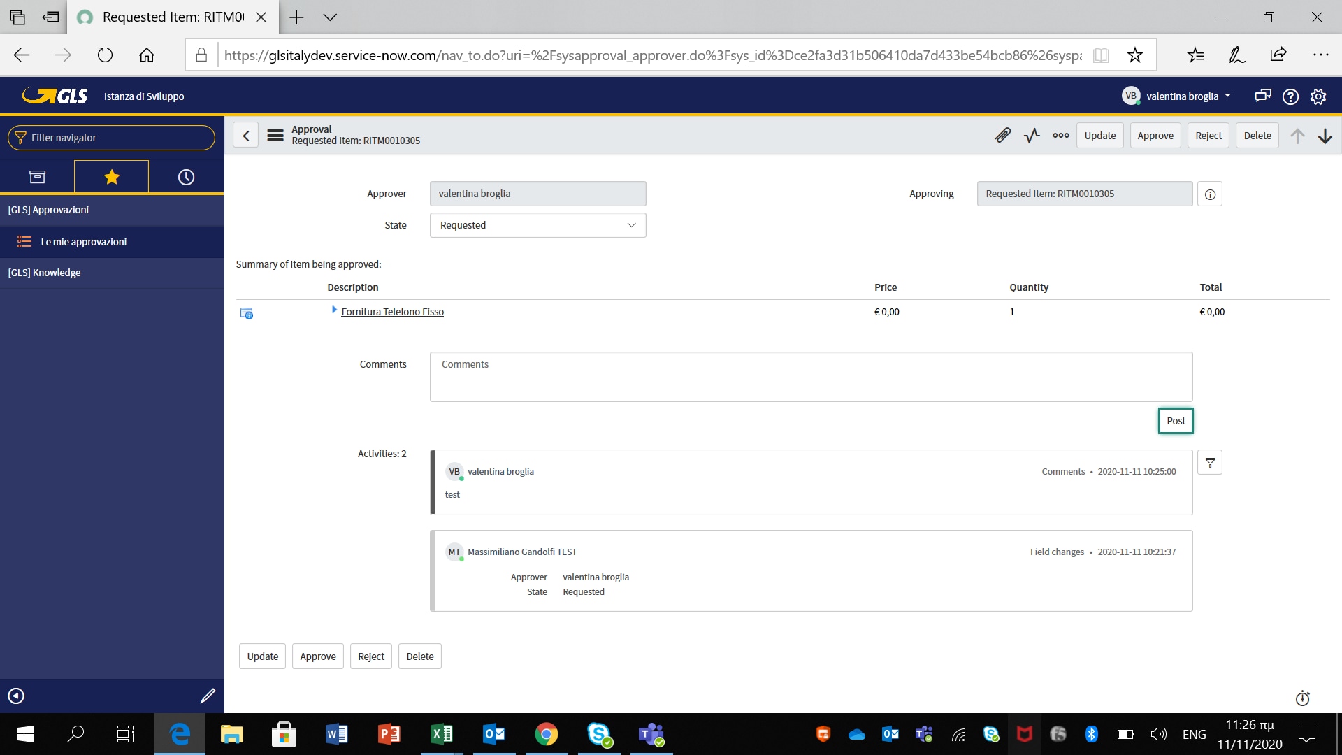 Solved: Copy comments of approval of a requested item to t ...