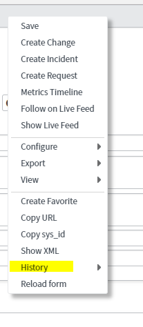 Audit log - ServiceNow Community