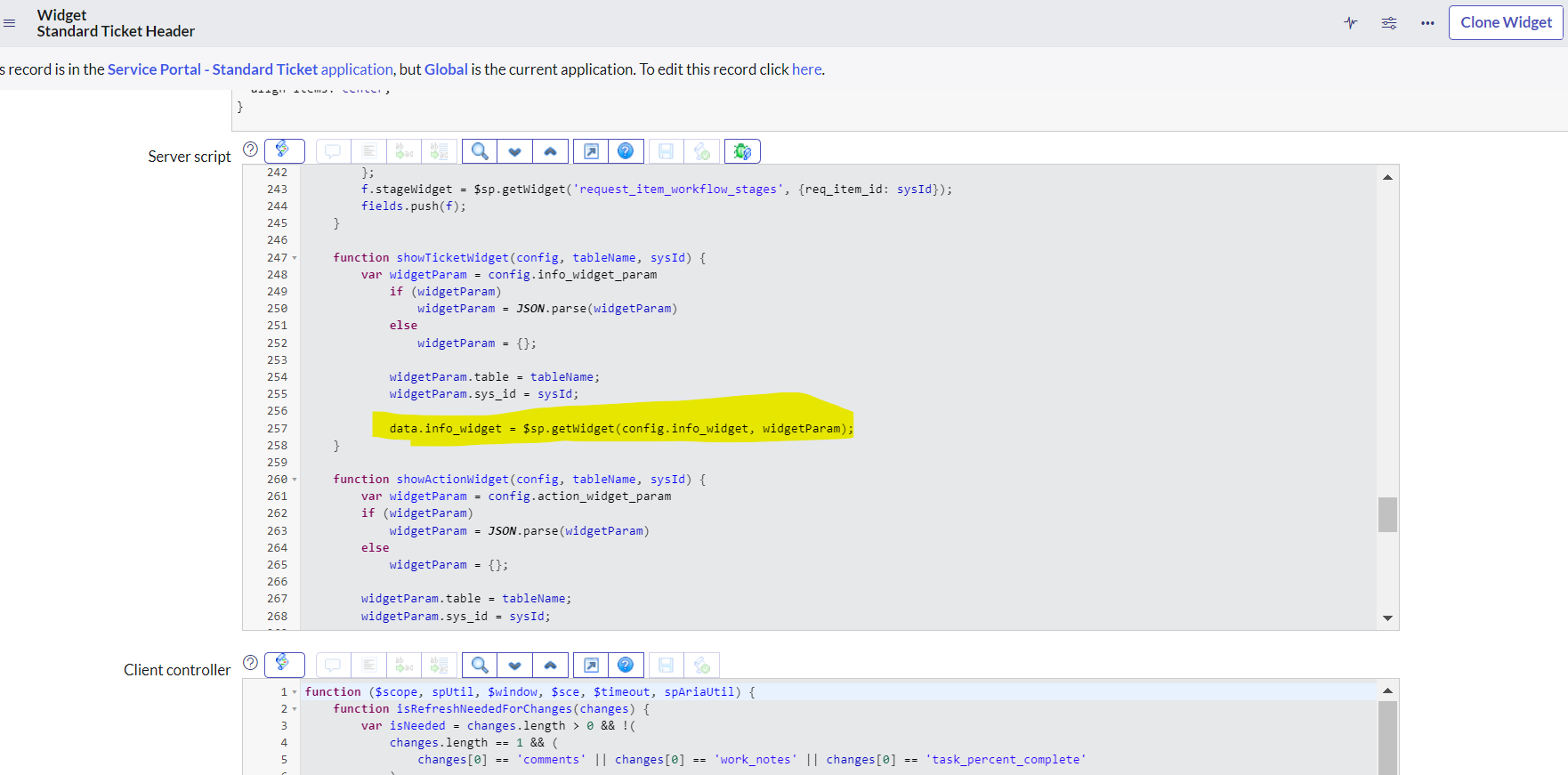How to add action button Standard Ticket Header vi... - ServiceNow ...