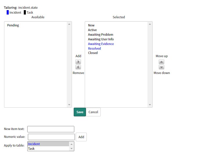 Parent field choice values to be available on chil... - ServiceNow ...