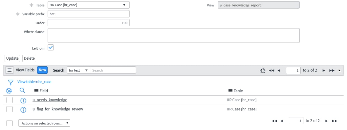 Solved: Creating a report from two different tables - ServiceNow Community