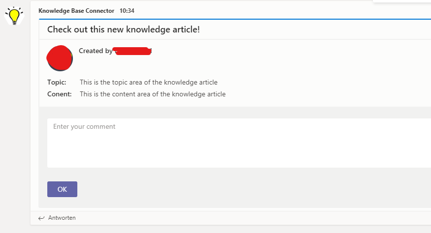 How to post an adaptive card to Microsoft Teams? - ServiceNow Community