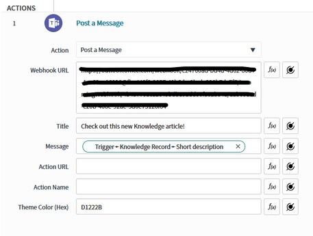 How to post an adaptive card to Microsoft Teams? - ServiceNow Community