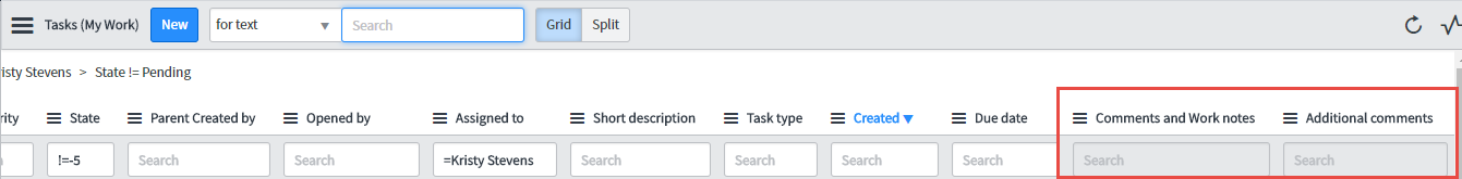 Solved: Search for Work notes or Comments - ServiceNow Community