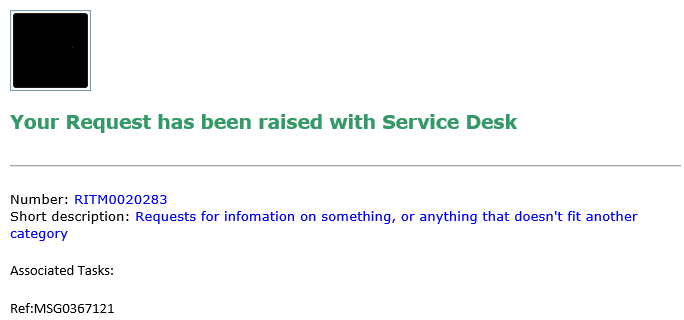 Showing SCTASK numbers with an email - ServiceNow Community