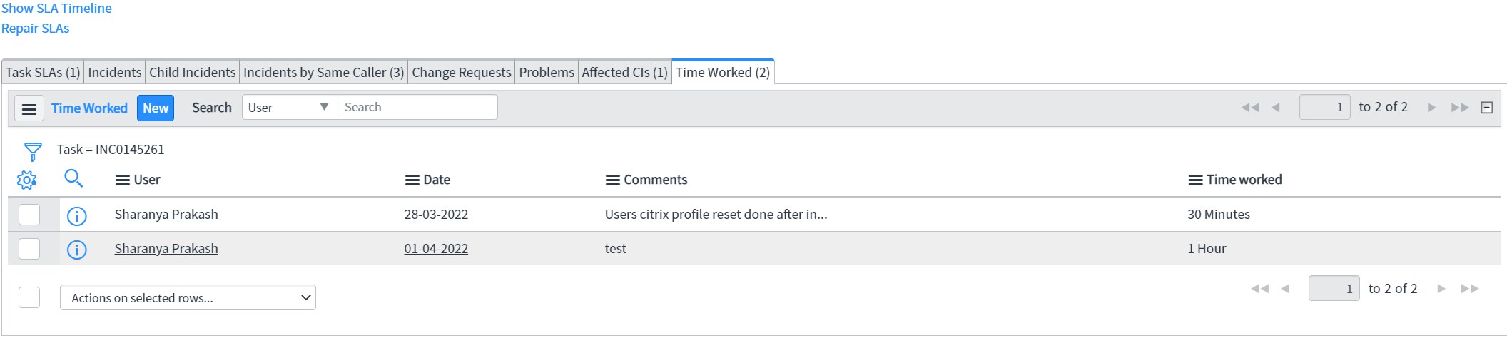 How to configure ACL for Time Worked related list ... - ServiceNow ...