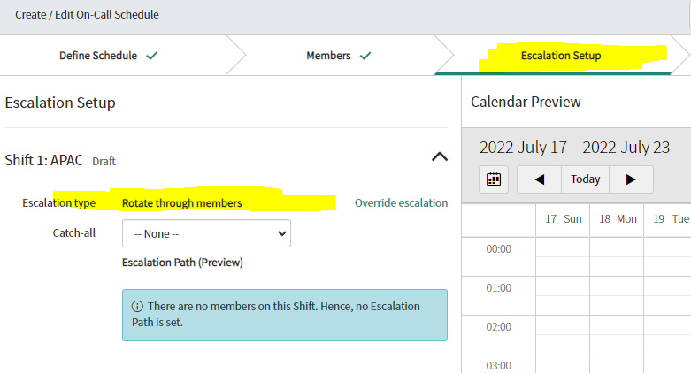 On-Call Scheduling - In Escalation setup tab the d... - ServiceNow Community