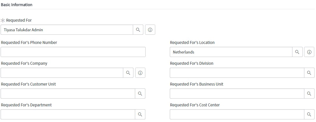 Solved: Auto populate user information on Load - ServiceNow Community