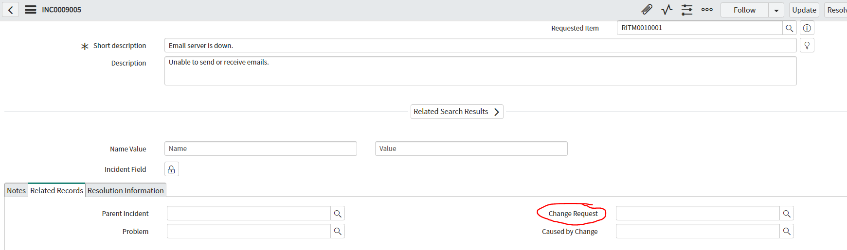 Solved: Require an incident for emergency change - ServiceNow Community