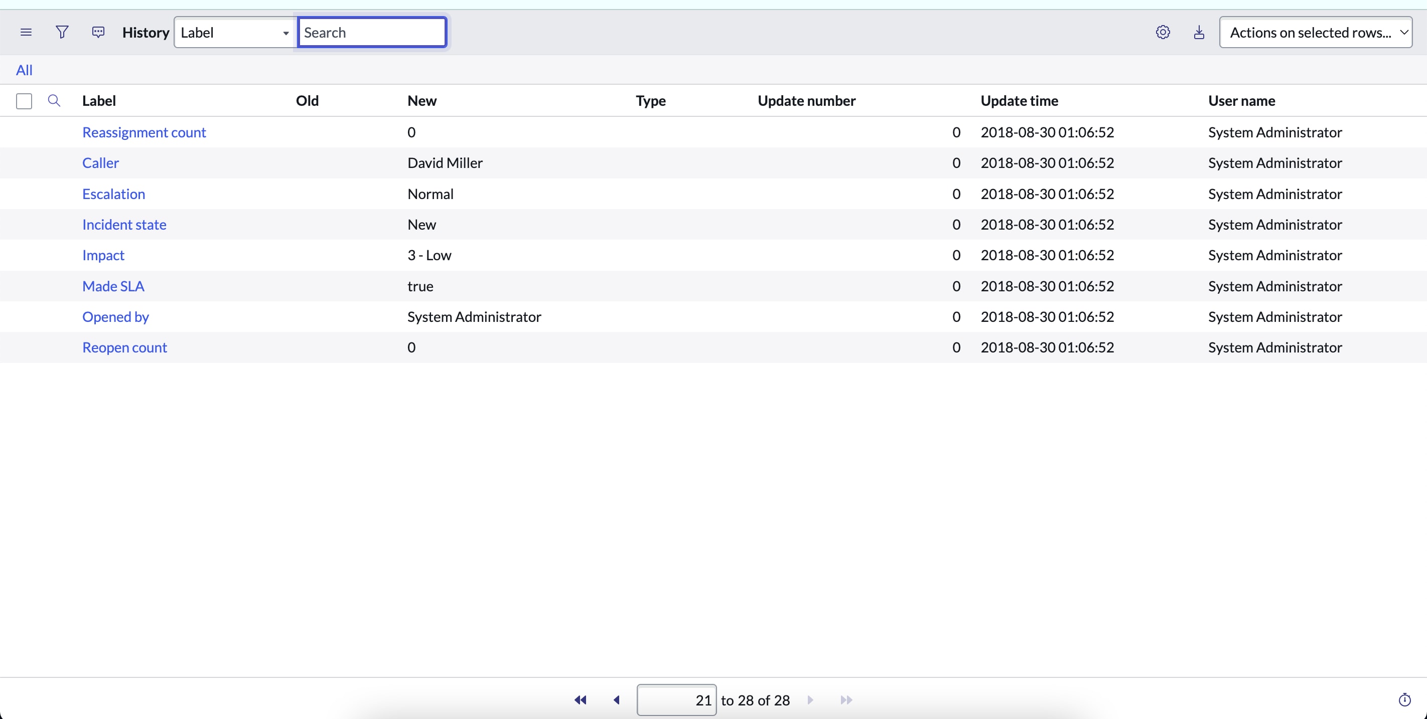 Solved: Where is incident state change history or update d ...