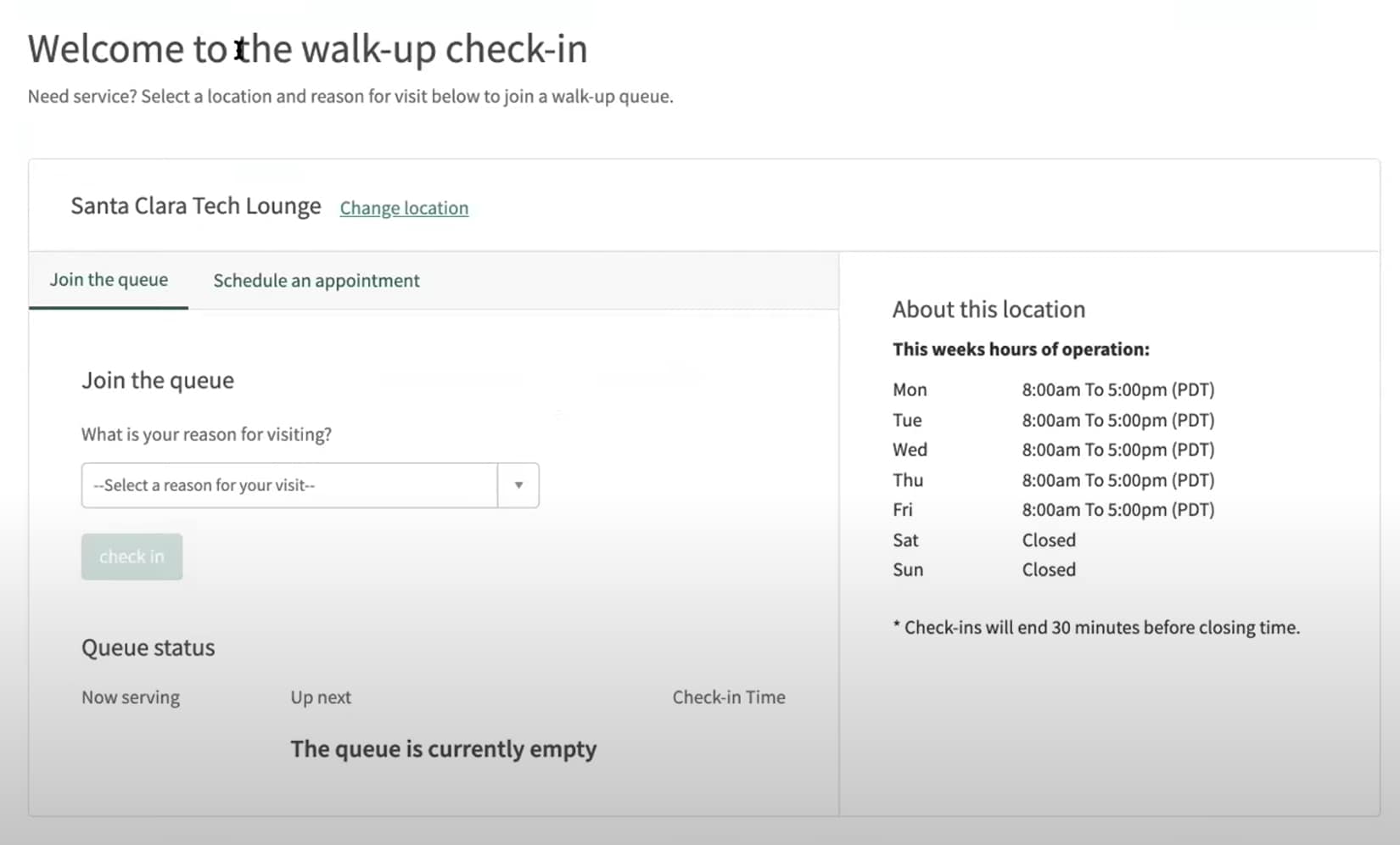 Walk-Up Experience Check-In : How must I do to all... - ServiceNow ...